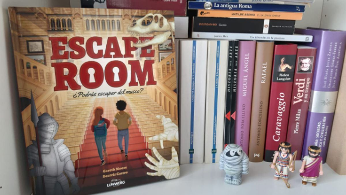 '¿Podrás escapar del museo?' Divertido libro con escape room